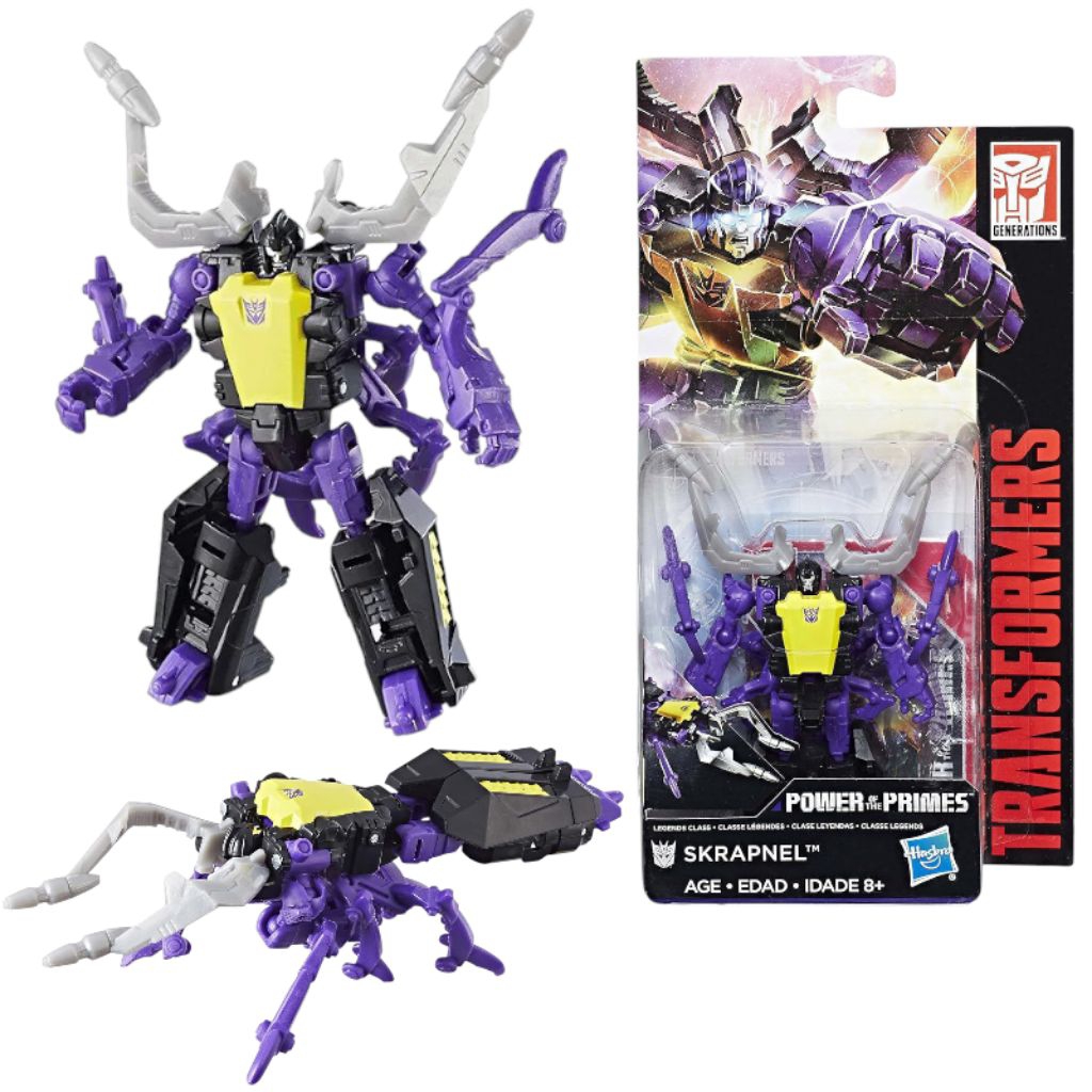 Hasbro Transformers Generations Power of the Primes Skrapnel Legends ...