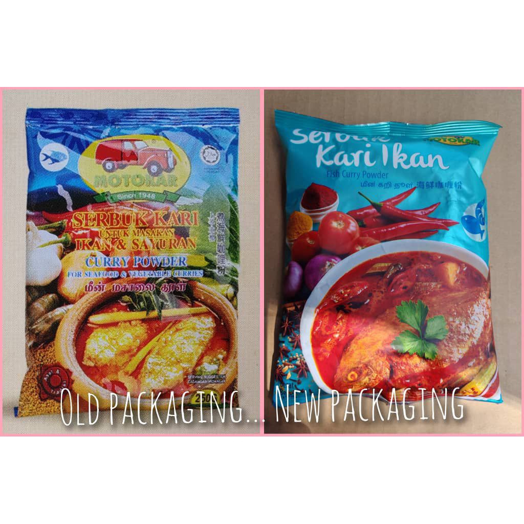 🛻Motokar Since 1948 Serbuk Kari Ikan/Daging 🫚Fish /Meat Curry Powder 🌶️ ...