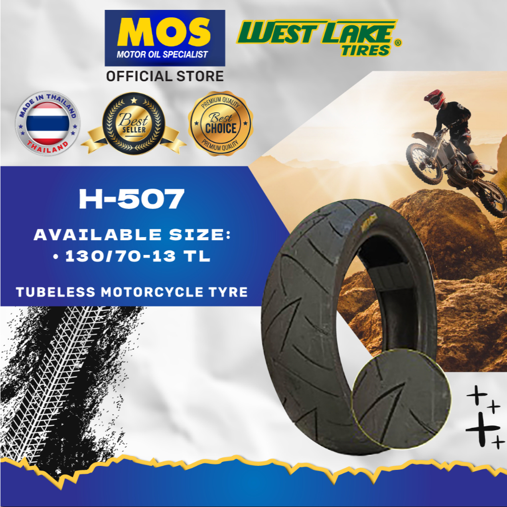 Westlake Tubeless(TL) Tayar - Size 13 TL (H-507) Tayar Yamaha NMAX ...