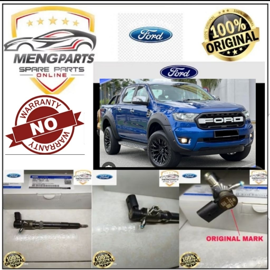ORIGINAL 💯% FORD RANGER T8 2.0 SI TURBO FUEL INJECTOR GK2Z-9E-527B ...