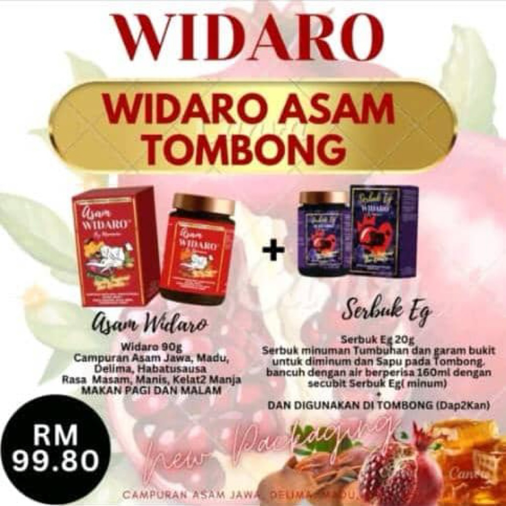 WIDARO COMBO ( WIDARO 90G & EXTRA GRIB 20G ) | Shopee Malaysia