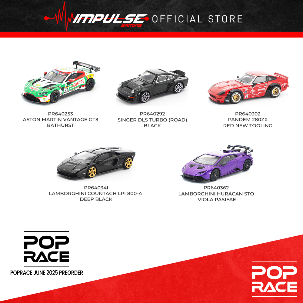 PopRace 1/64 Aston Martin Vantage GT3 / Singer DLS / Pandem 280ZX ...