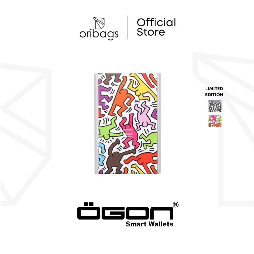 Ogon SLIDER Keith Haring | Automatic Card Holder | RFID Aluminium ...