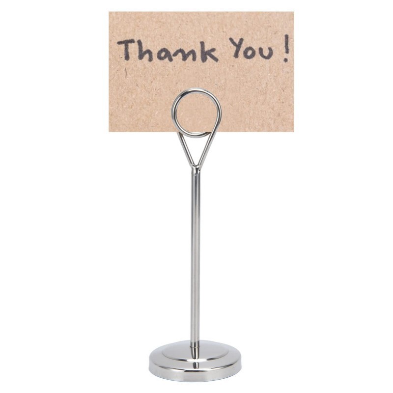 Stainless Steel Menu Card Display Buffet Menu Card Holder Table Number ...