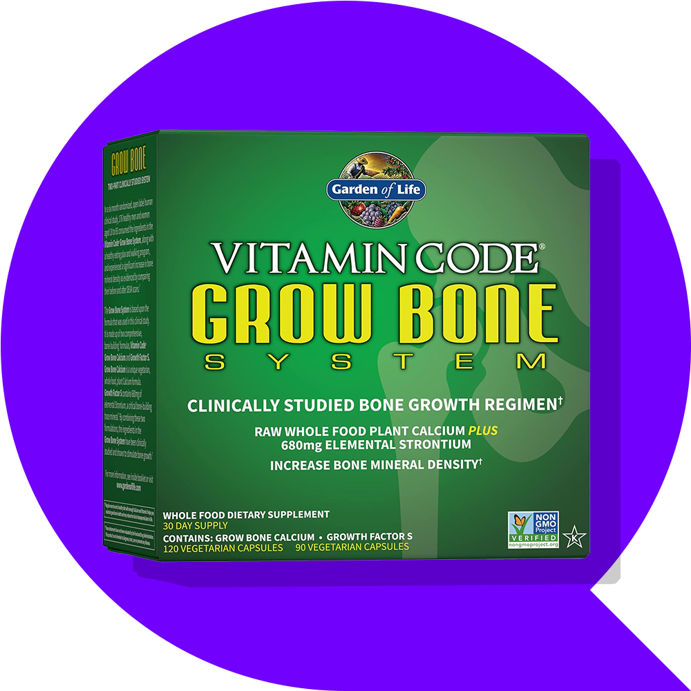 Garden of Life Vitamin Code Grow Bone Made with Whole Foods Calcium ...