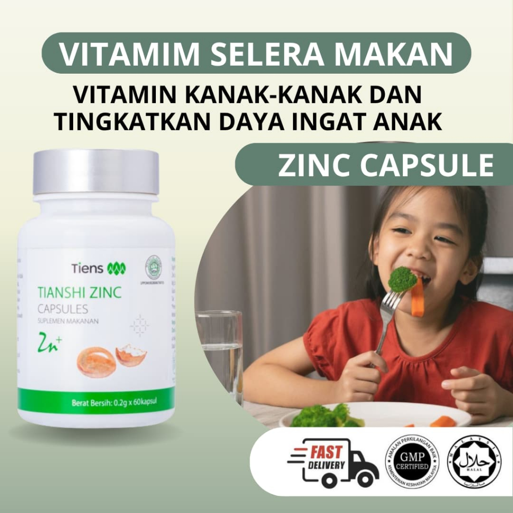 ubat gemuk anak - zinc Tiens - vitamin kids - vitamin gemuk kanak-kanak ...