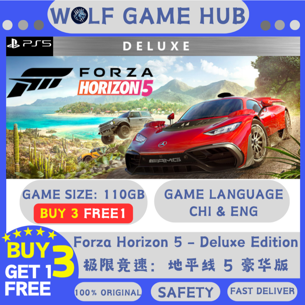 Forza Horizon 5 - Deluxe Edition ( PS5 ) Game Digital Download ...