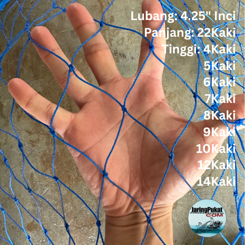 Jaring PE Pertanian/Ayam/Pagar Lubang 4.25" Inci, Tinggi 4Kaki,5Kaki ...
