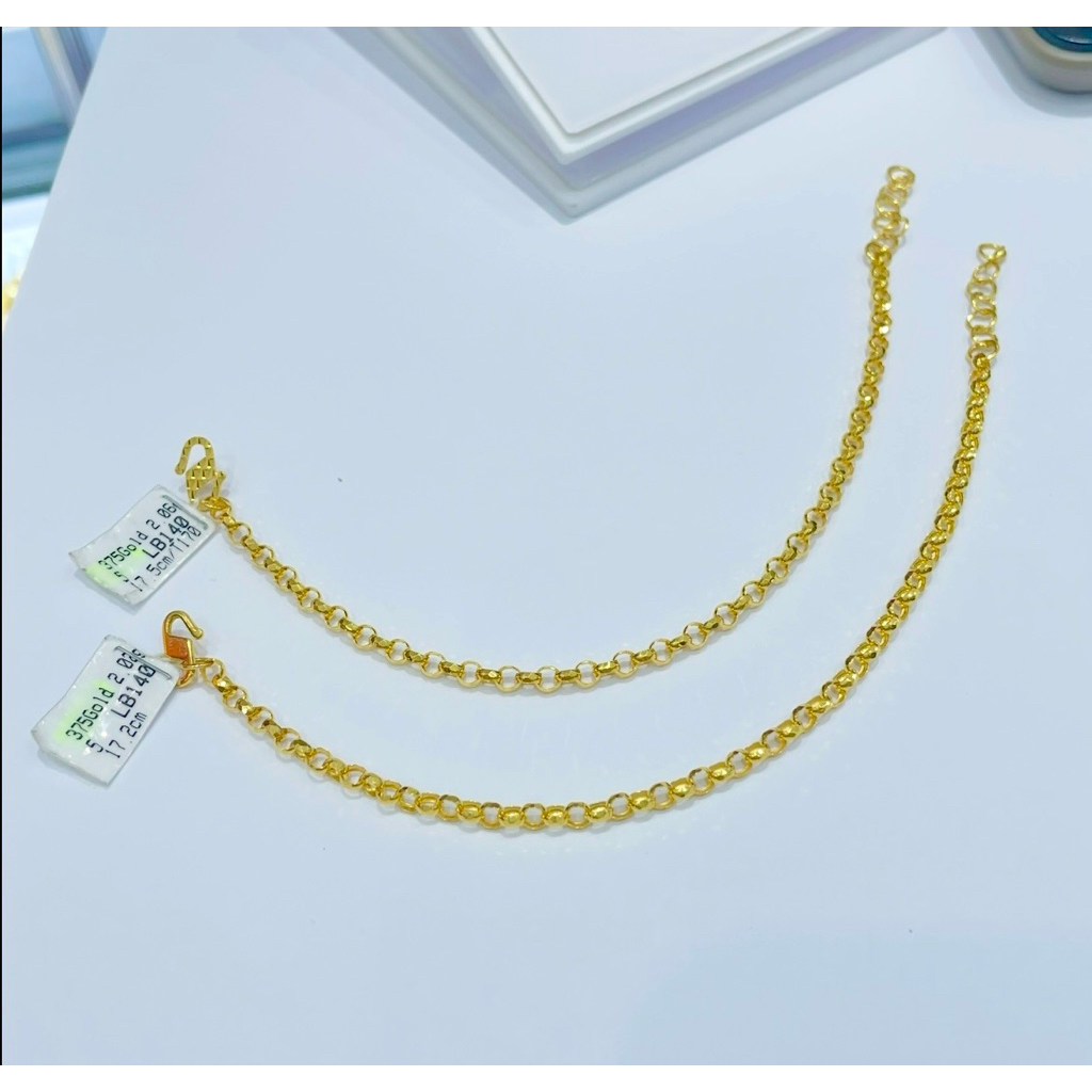 EMAS 375 RANTAI TANGAN BULAT MUTIARA DESIGN 9K GOLD PEARL RINGS ...