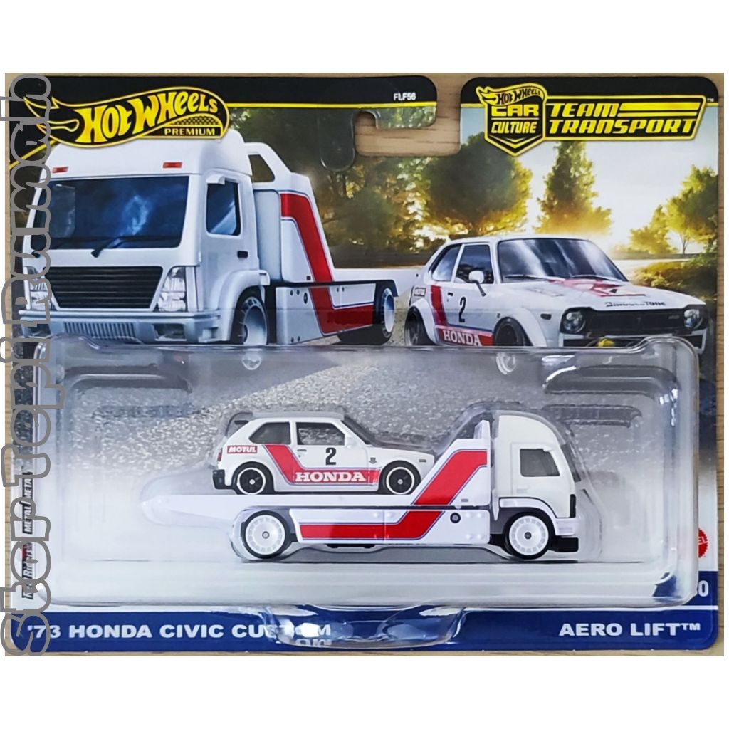 Hot Wheels Premium Team Transport Aero Lift [HW №78 73 Honda Civic ...