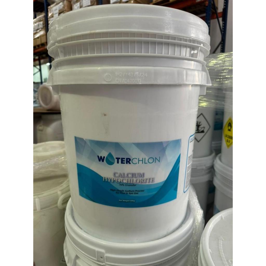 Chlorine Klorin 40KG WATER-CHLON 70% Granules / Calcium Hypochlorite 70 ...