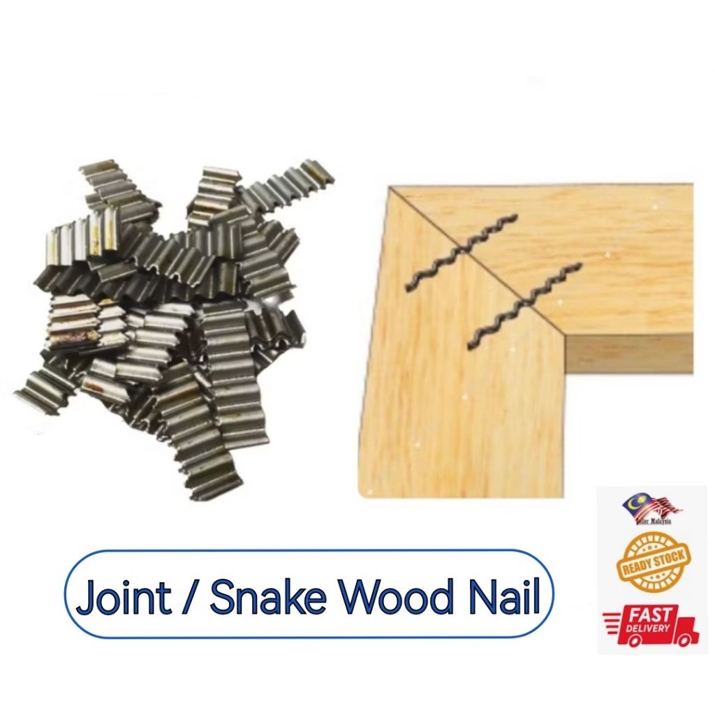 **Ready Stock** Made in Malaysia 13mm(1/2") 100pcs Corrugated Wood ...