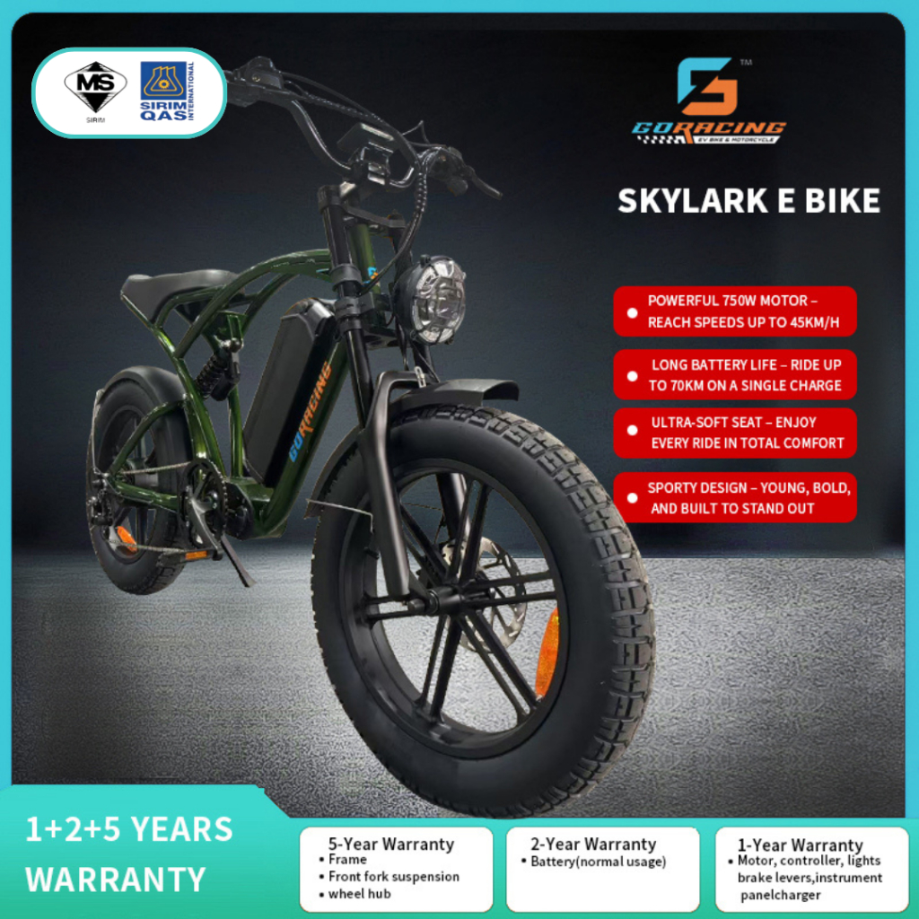 Goracing T01 E-Bike Sporty E-basikal Basikal Dewasa Electric Bicycle Powerful Lithium battery ...