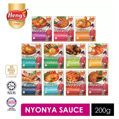 Heng's Malacca Nyonya Cooking Paste & Sauce (100% Dari Melaka) 马六甲娘惹酱料 ...