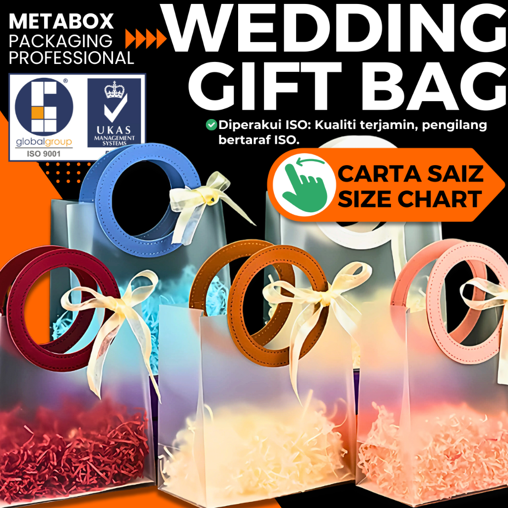 Plastic Goodies Bag Wedding Doorgift Bag Transparent Gift Bag Beg ...