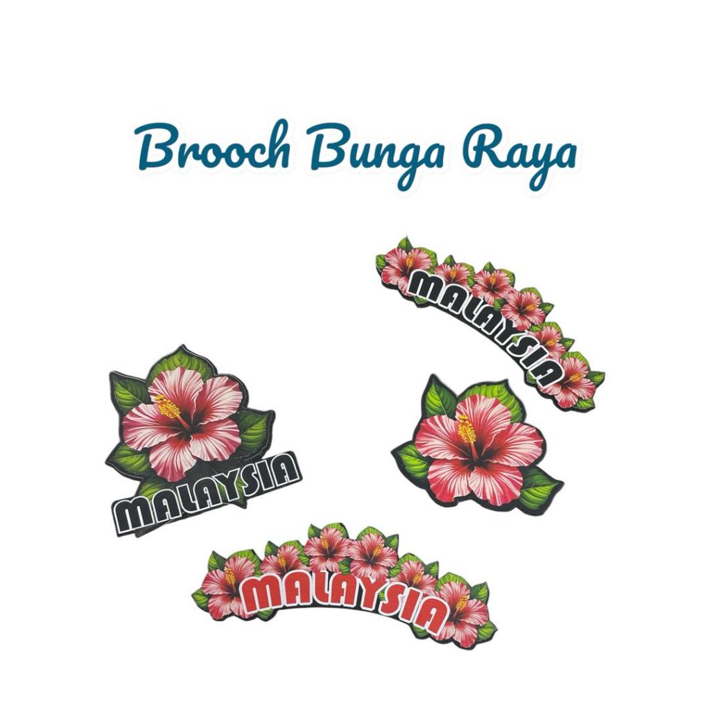 Ready Stock Brooch Bunga Raya Besar/ Merdeka/Malaysia Day/ Tinggit ...
