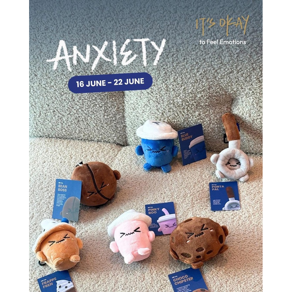 ZUS BUDDY BEAN BOSS ANXIETY WEEK 1 plushie toys ZUS BUDDY new (open box ...