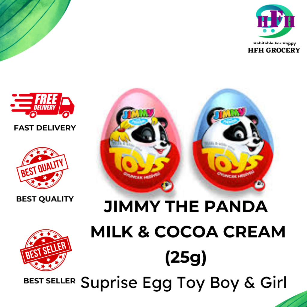 🔥JIMMY THE PANDA MILK & COCOA CREAM (25G) - SUPRISE TOY FOR BOY & GIRL ...