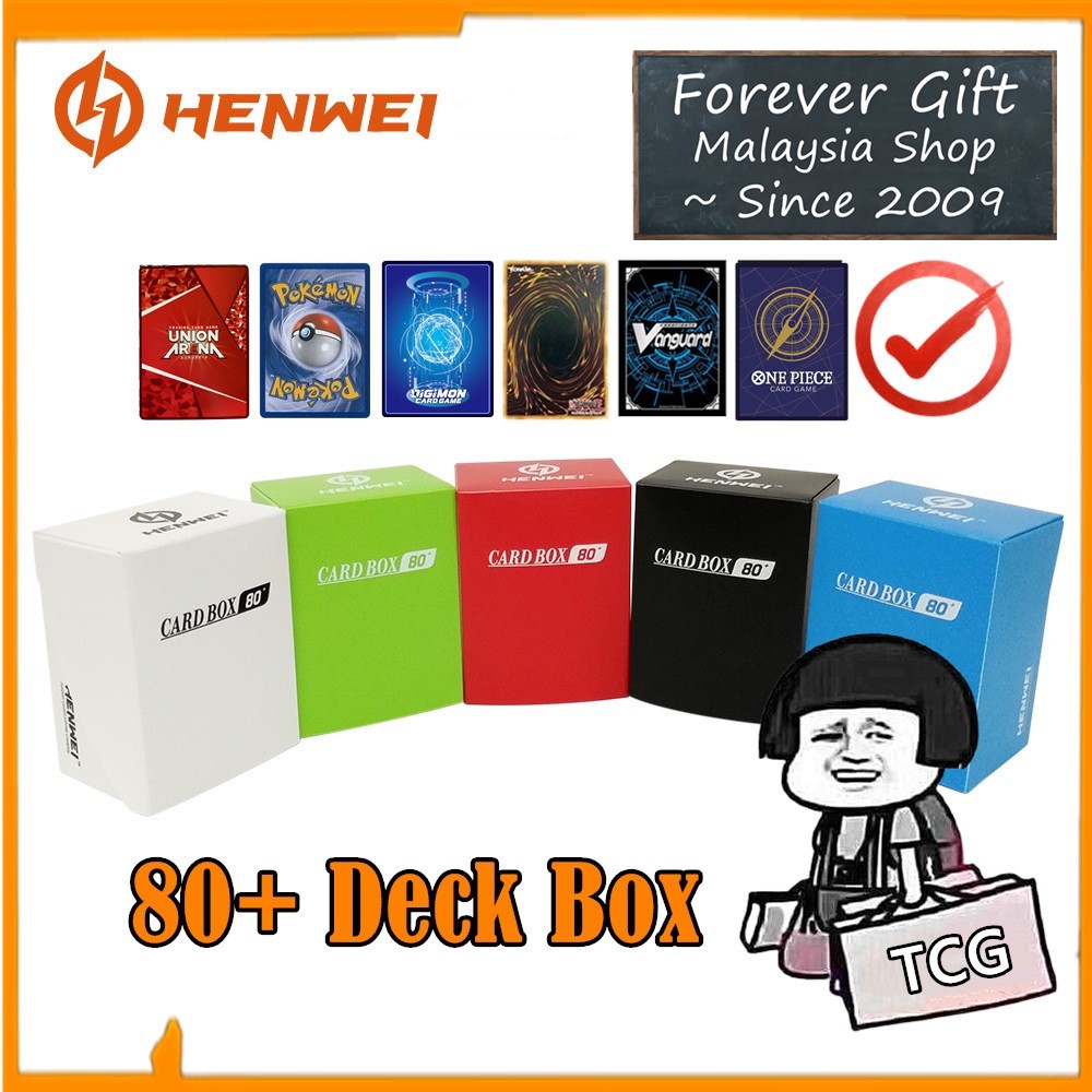 Lowest Price TCG Deck Box Kotak Kad 80+ | Card Storage Box Pokémon Card ...