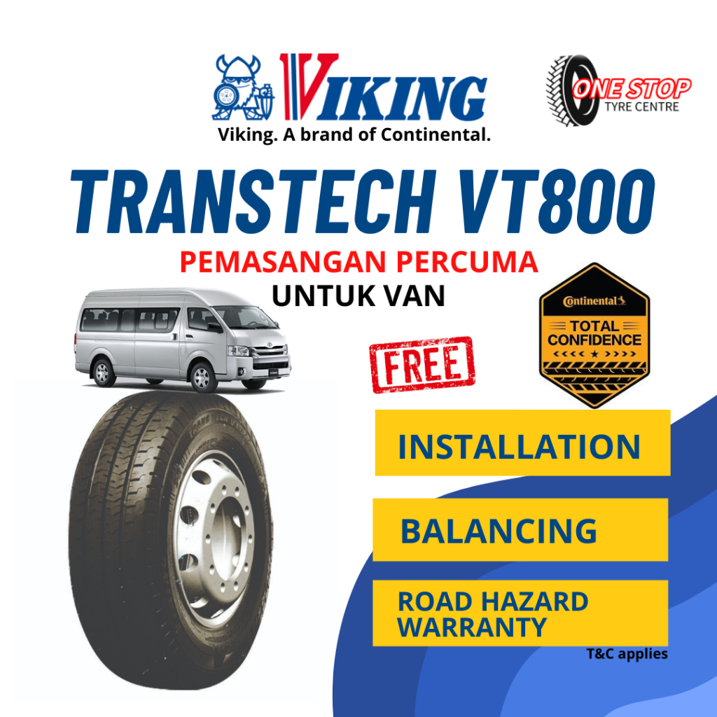 [Van] Viking TransTech VT800 Tayar Tyre 195R15 Toyota Hiace Nissan Van | Shopee Malaysia
