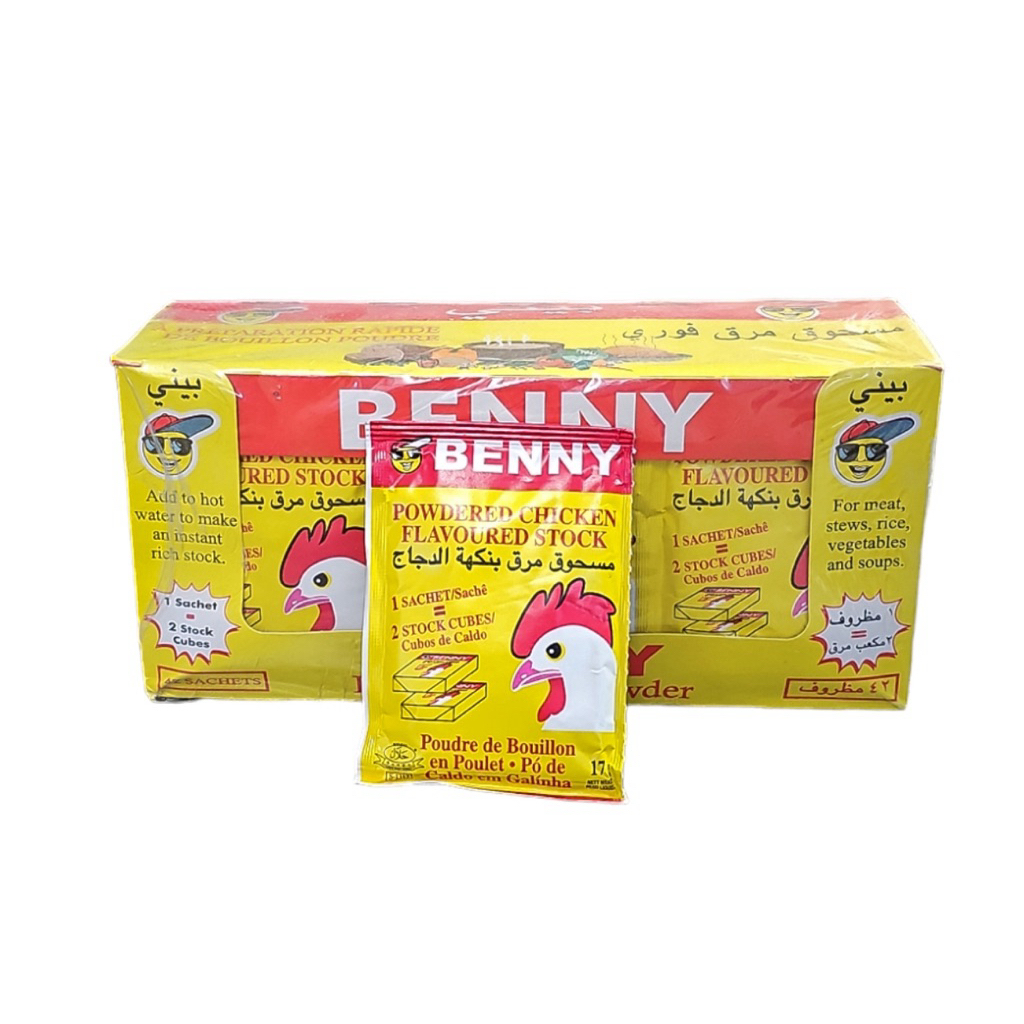 Benny powdered chicken flavoured stock 17g | Shopee Malaysia