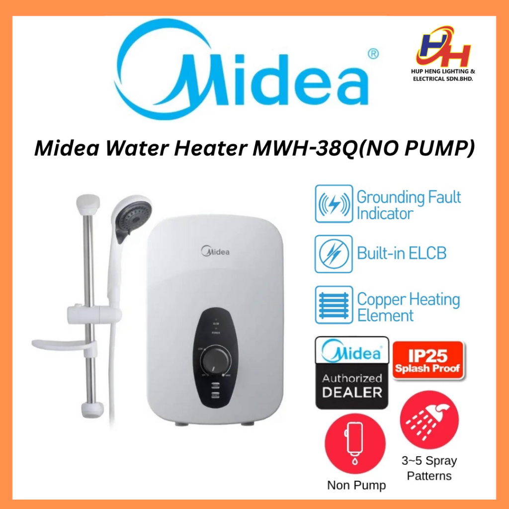 Midea Water Heater MWH-38Q(No Pump) | Shopee Malaysia