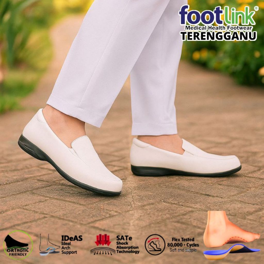 Footlink OL 1110 Medical Health Women Shoes Putih Jururawat / Nurse ...