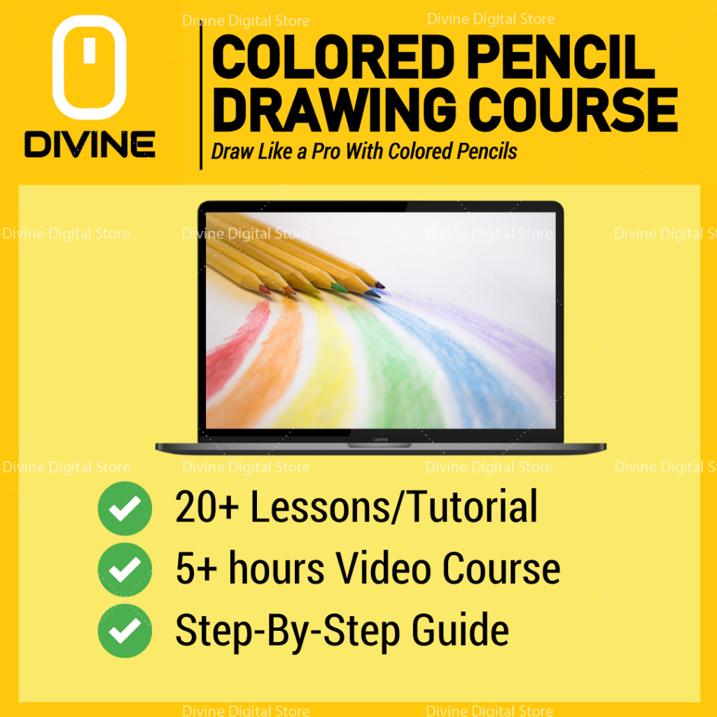 💎[Instant Delivery][Video Course] The Colored Pencil Drawing Course ...