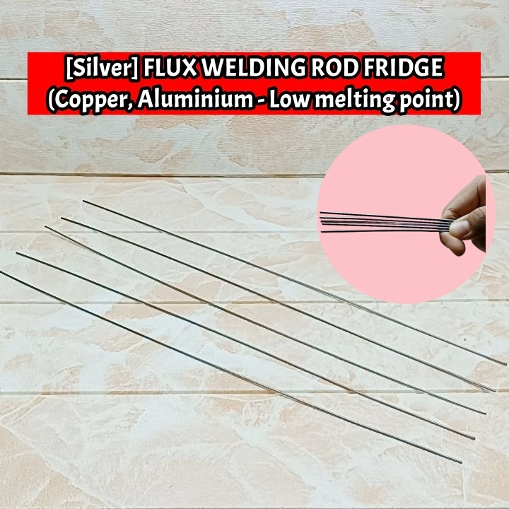 [5PCS] SILVER FLUX WELDING ROD 2.0mm×500mm REFRIGERATOR LOW TEMP ...