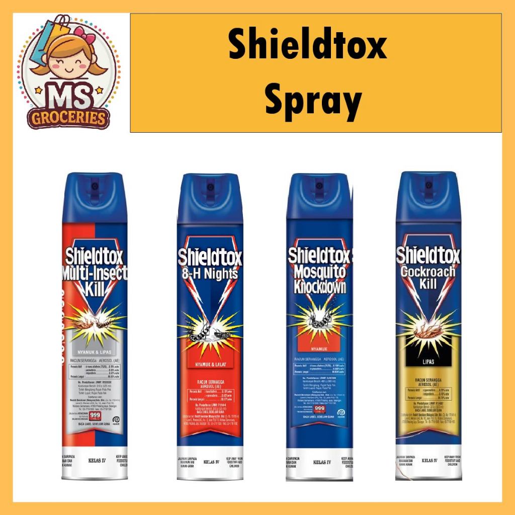 Shieldtox Insect Spray Knock Down/8-H/ Multi Insect Kill/ Cockcroach ...
