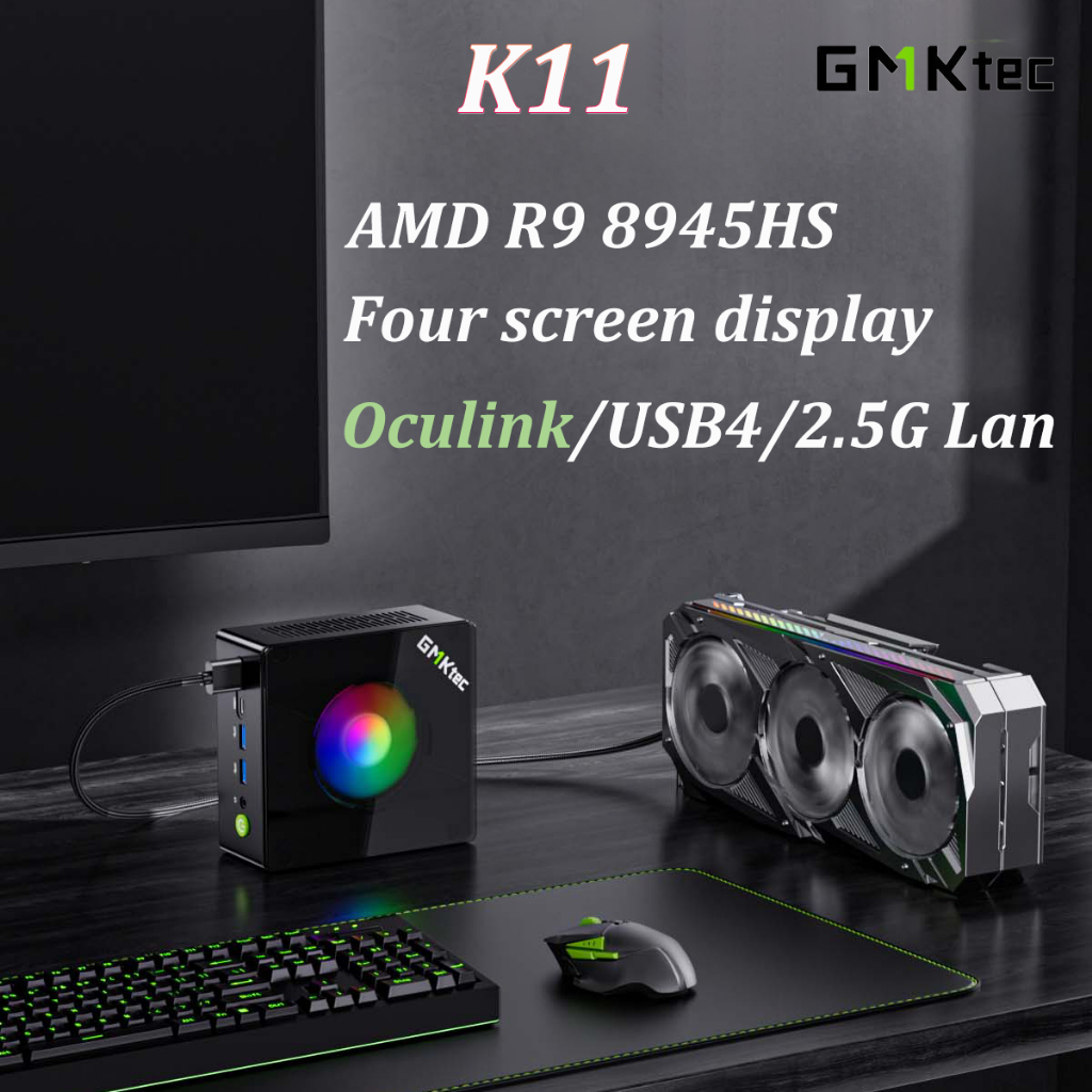 GMKtec K11 MINI PC AMD Ryzen 9 8945HS DDR5 5600MHz Windows 11 Pro ...