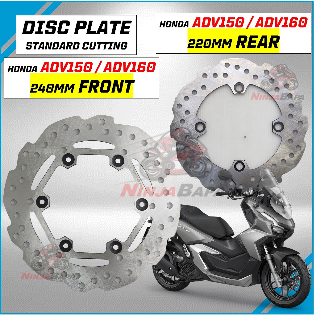 HONDA ADV160 / ADV150 Front & Rear Brake Disc Plate – High Performance ...