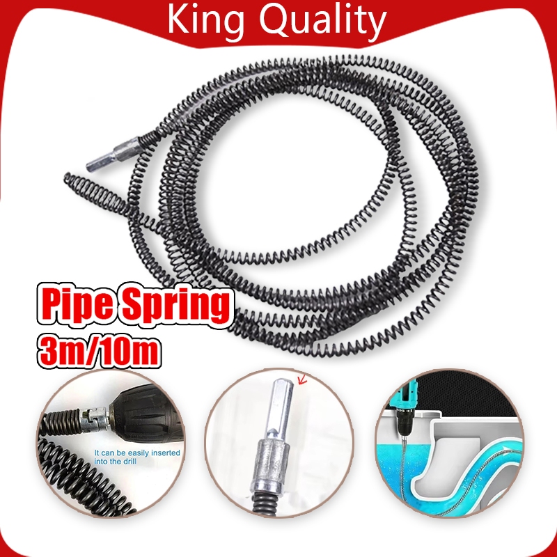 10M 3M Unclogging Spring Pipe Dredger with Connector/Powerful Kitchen ...