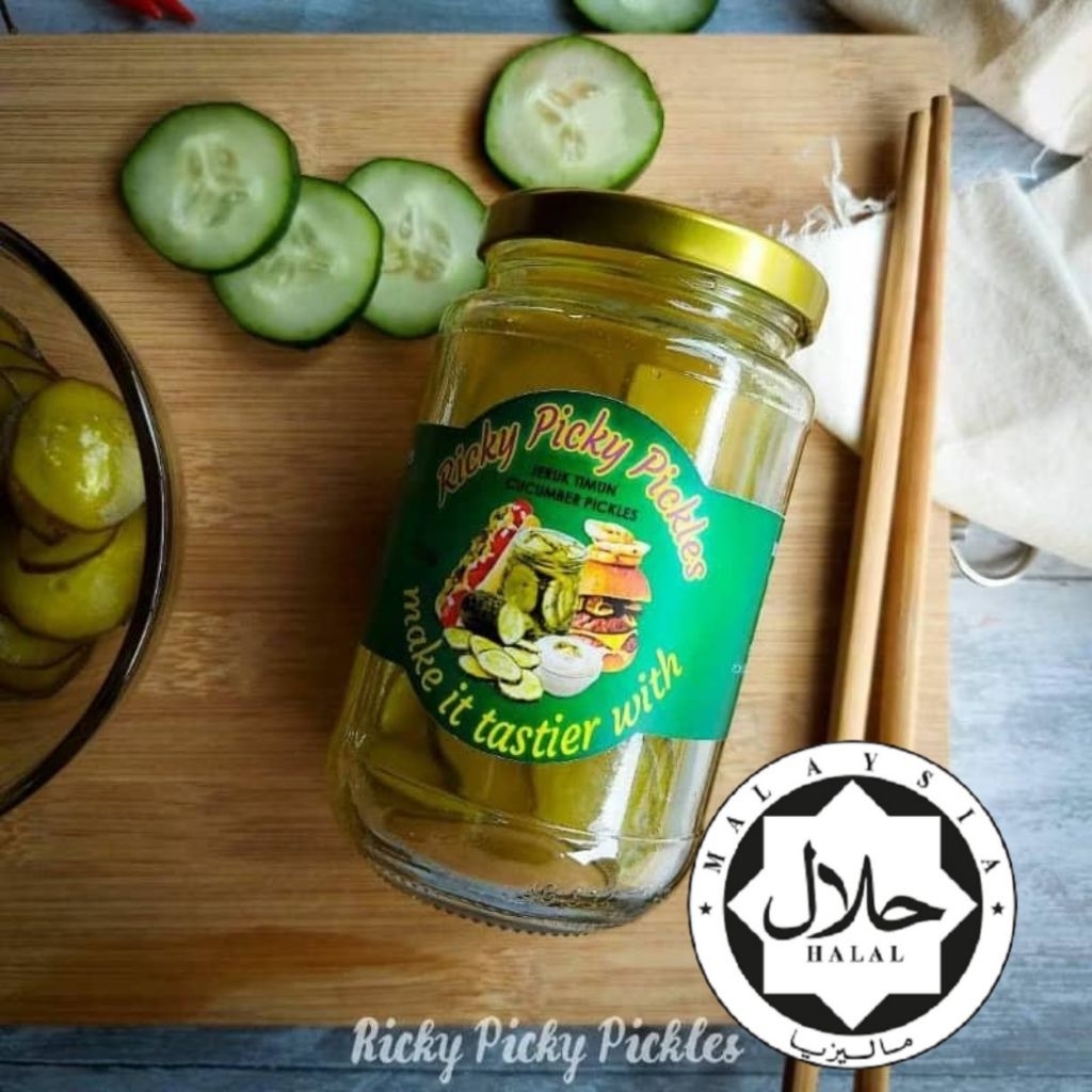 Halal Cucumber Slice Pickles / Jeruk Timun Halal / Halal Pickled ...