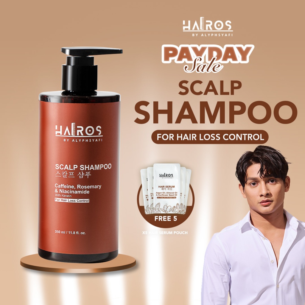 [HAIROS] Syampu Penjagaan Kulit Kepala 350ml [Bantu Kurangkan Gugur ...