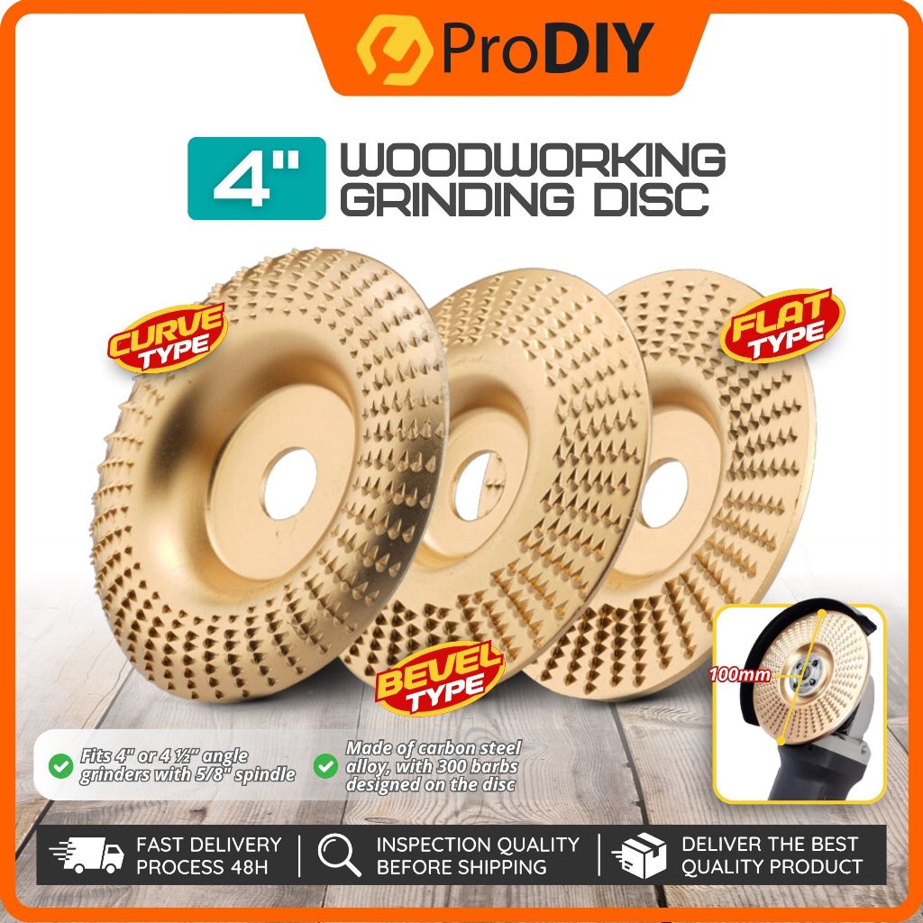 4 inch Wood Carving Disc Woodworking Grinding Discs Wheel 100mm Flat ...