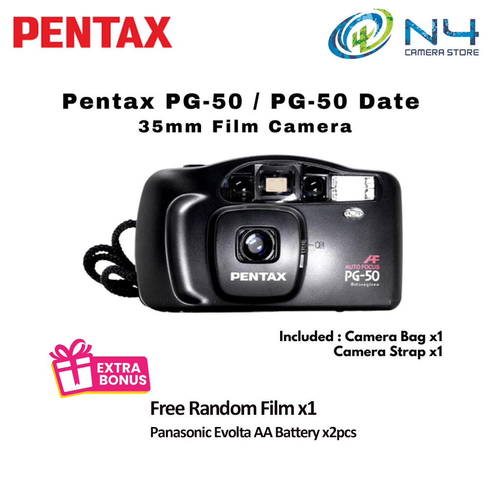 Pentax PG-50 / PG-50 Date 35mm Film Camera with 35mm Film | Shopee Malaysia
