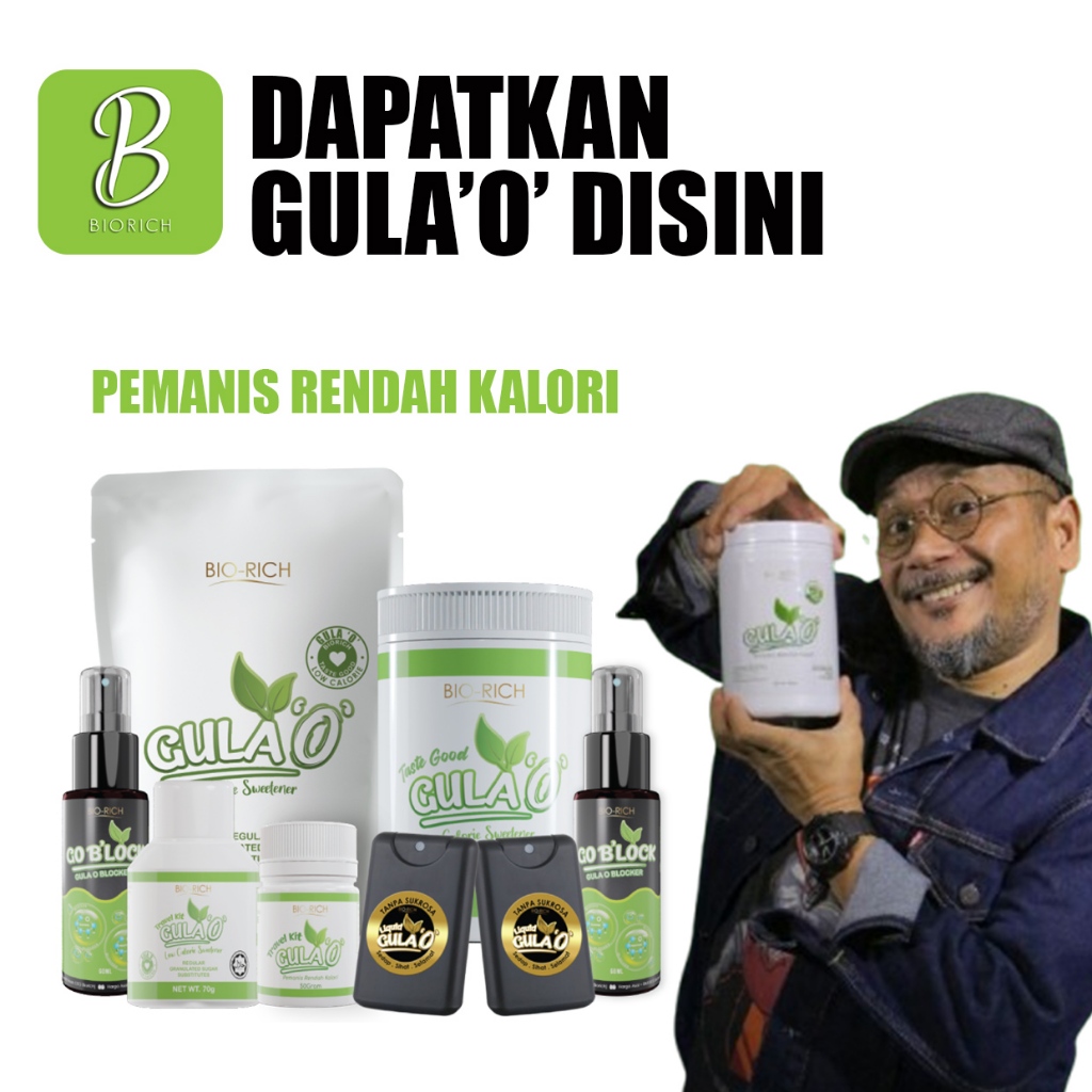 GULA O BIORICH ORIGINAL HQ | gula rendah kalori | Gula O 50g / 800g ...