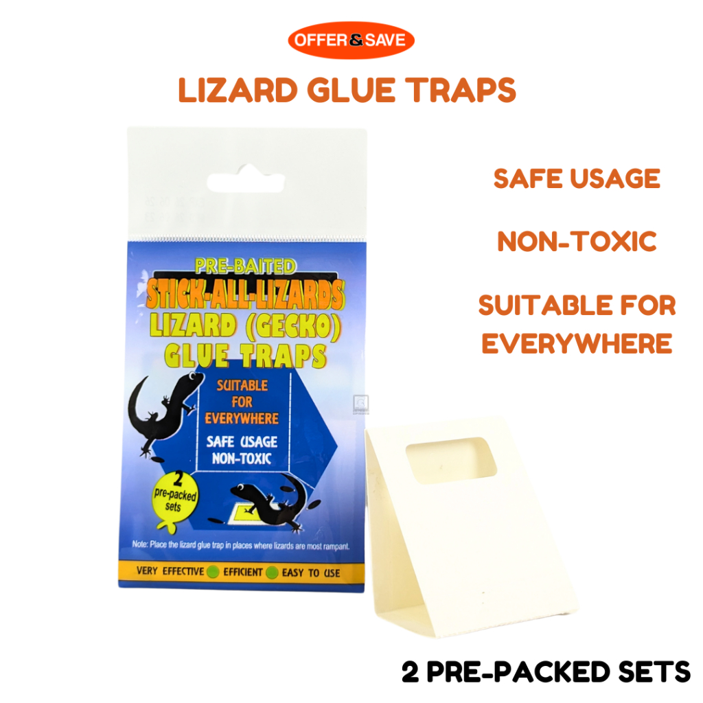 Stick All Lizard Trap - 2 Pcs (Pest Control) | Shopee Malaysia