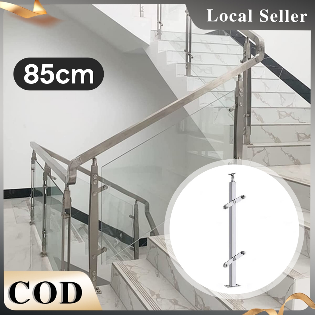 85cm Baluster Railing Stair Railing Stainless Steel 304 Rod Glass ...