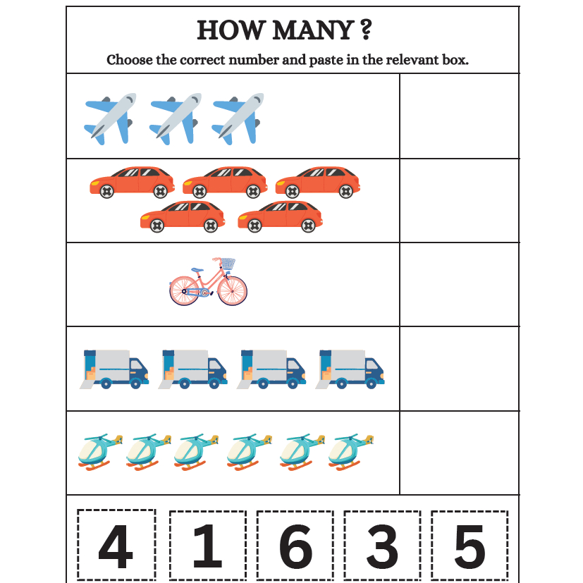 [Softcopy PDF] 100 pages Math How Many Activities Book for Children ...