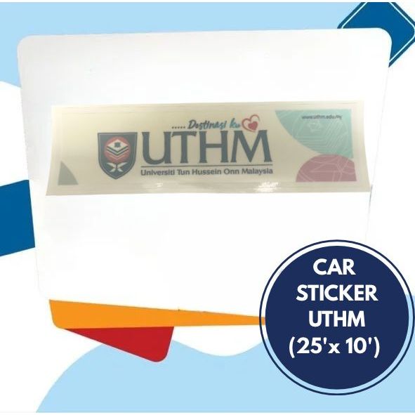 CAR STICKER (DESIGN UTHM) | Shopee Malaysia