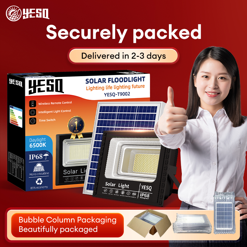 YESQ Lampu solar light outdoor lighting 18000W Solar Spotlight solar ...