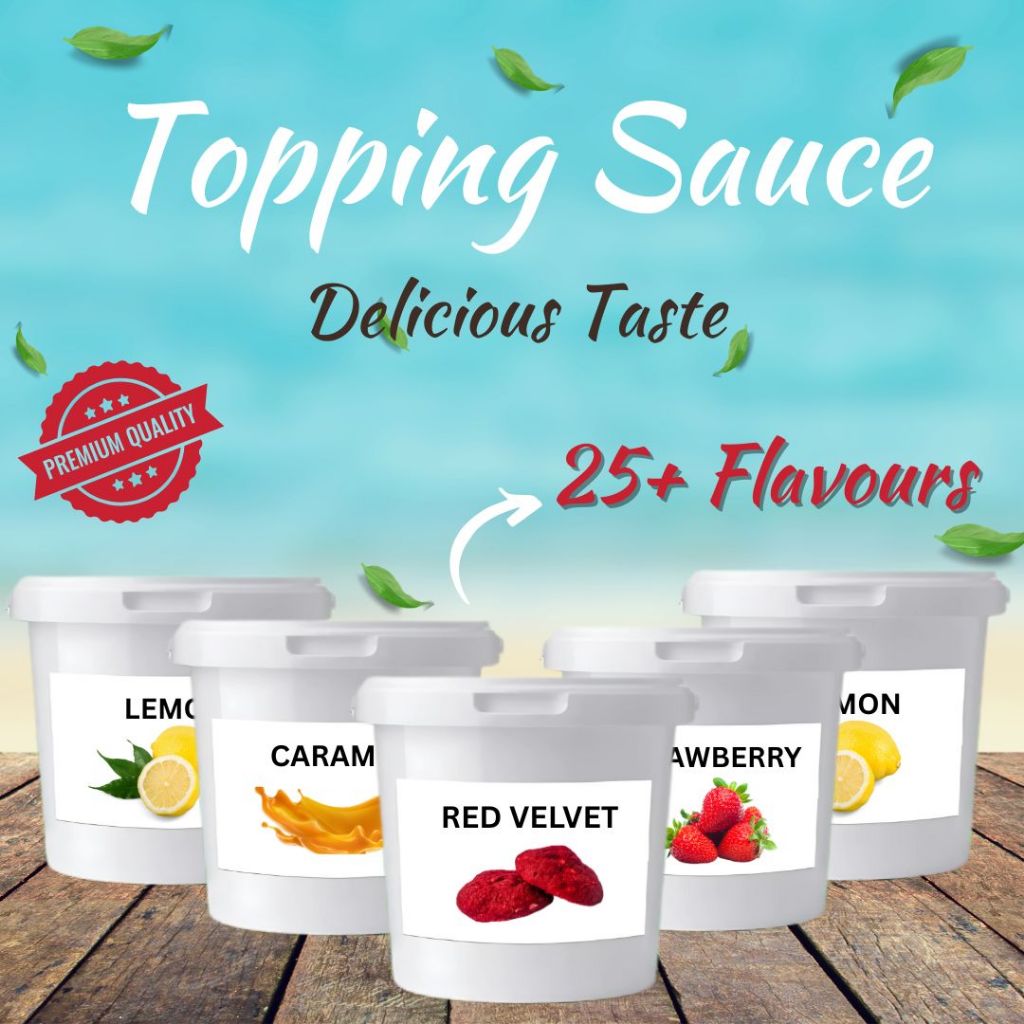Thick & Creamy Crunchy Topping Sauce All Flavors 1kg by Yalla Kunafa ...