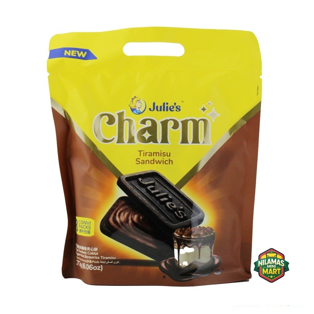 Julie's Charm Double Tiramisu Sandwich Cookies (172g) | Shopee Malaysia