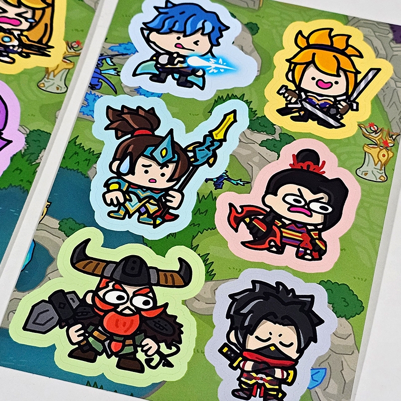 Mobile Legends Bang Bang Chibi A6 Size Waterproof Sticker Sheet ...