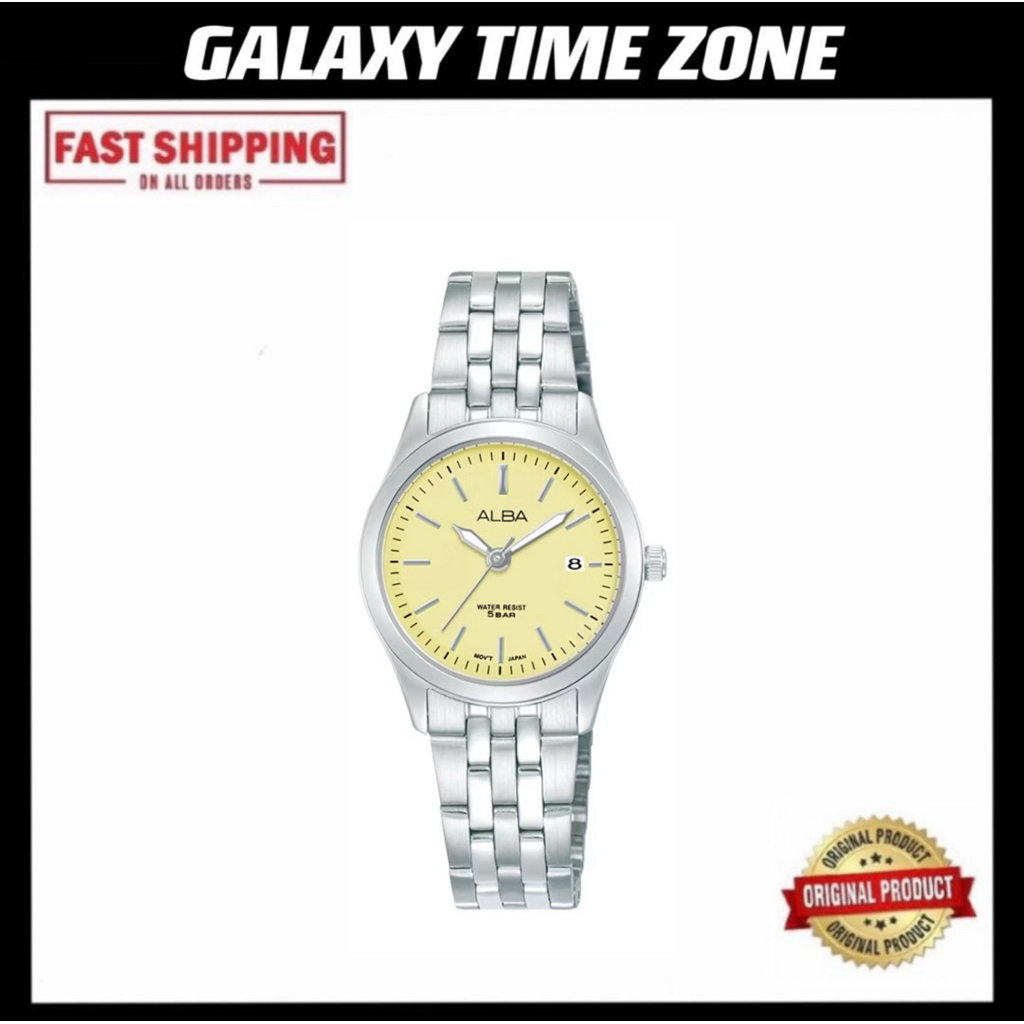 [Official Warranty] Alba Prestige Stainless Steel Quartz Couples Watch ...