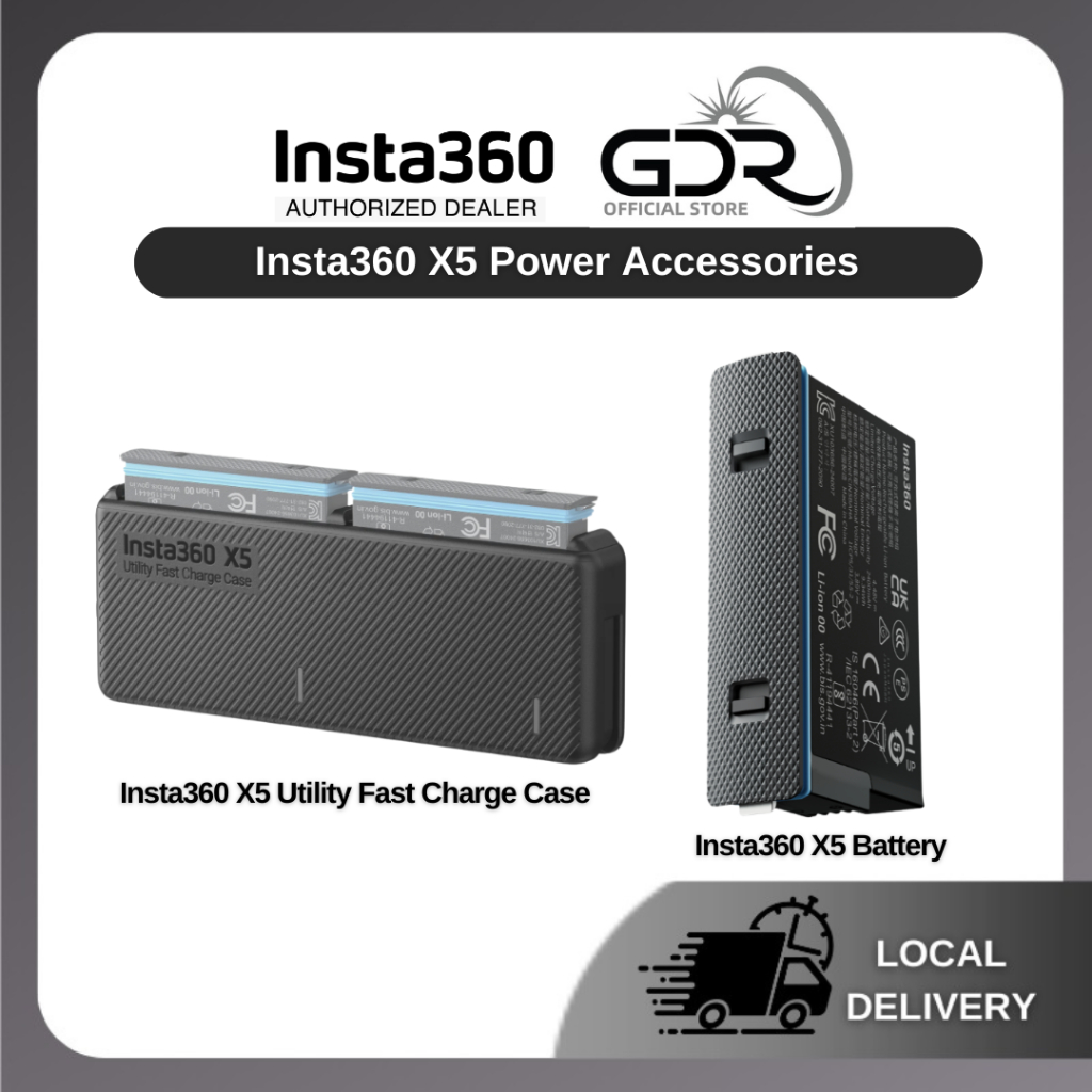 Insta360 X5 Battery - 2400mAh / Insta360 X5 Utility Fast Charge Case ...