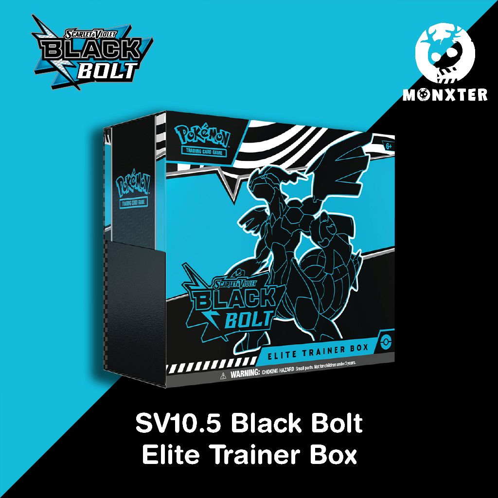 Pokémon TCG: Scarlet & Violet SV10.5 Black Bolt Elite Trainer Box ...