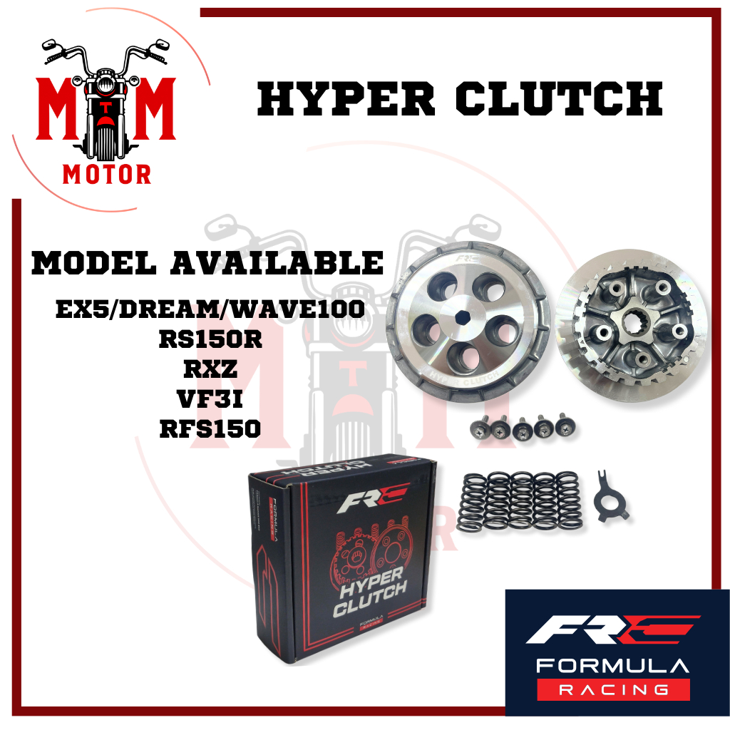 FRC FORMULA RACING HYPER CLUTCH FULL SET EX5 DREAM WAVE100 RS150 RXZ135 ...